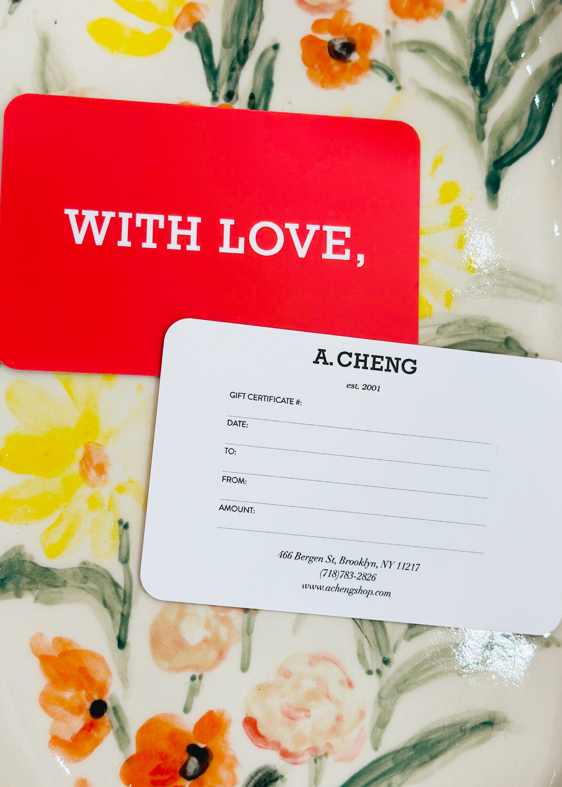 A. CHENG GIFT CARD by A. Cheng / A. CHENG